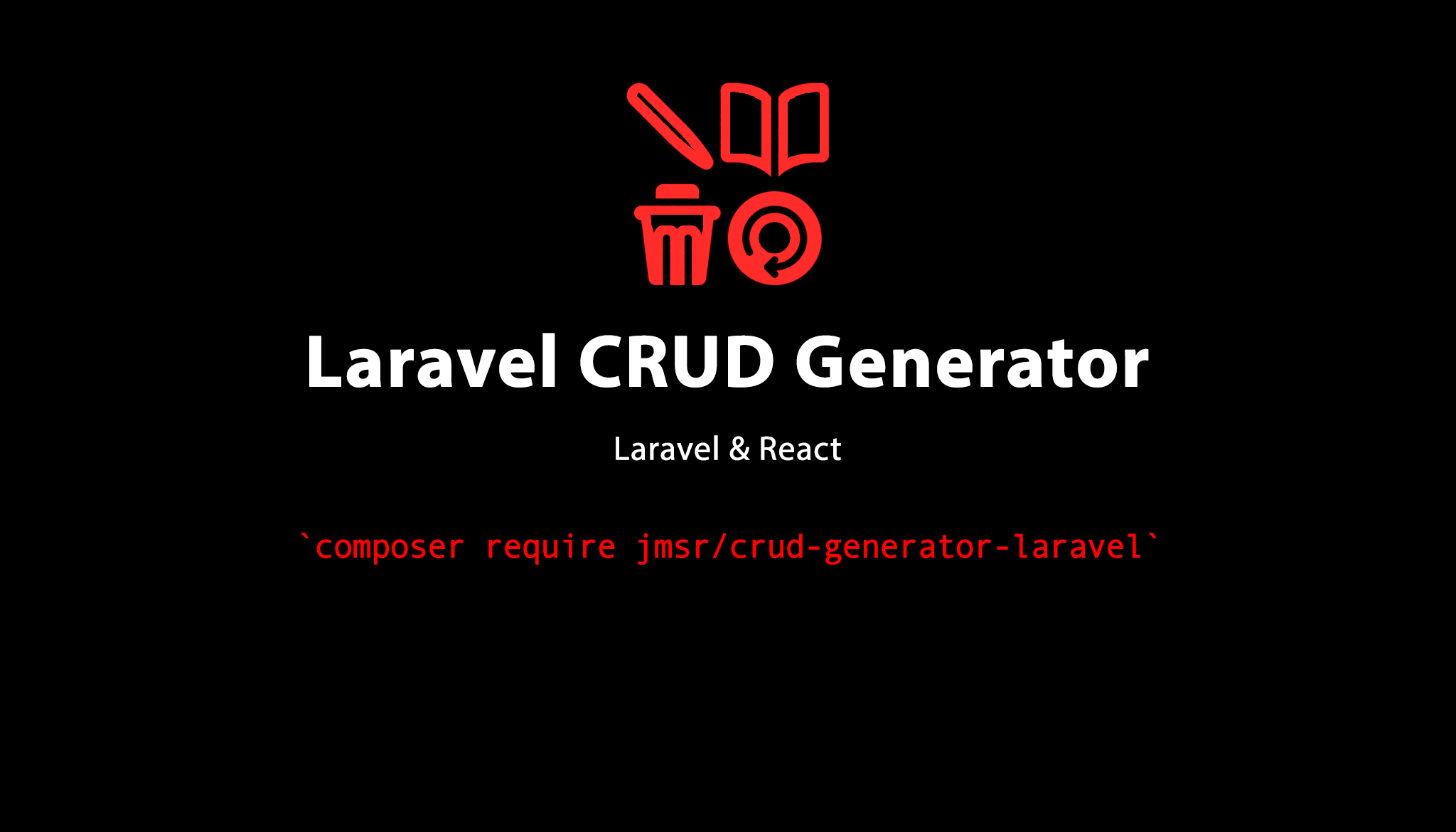 jmsr/crud-generator-laravel | LaravelPackages.net